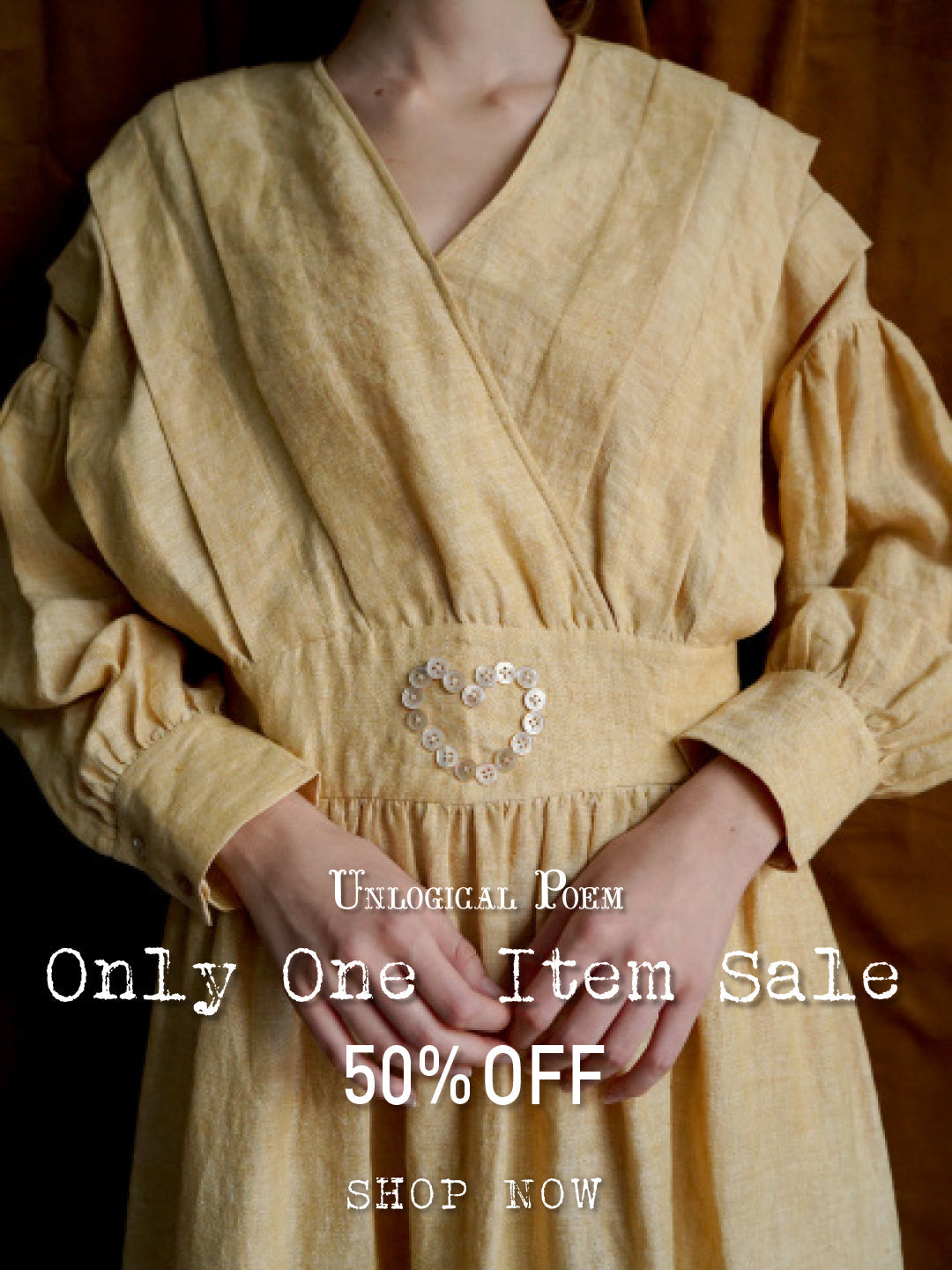 Only One Item Left Promotion 50% Off – Unlogical Poem